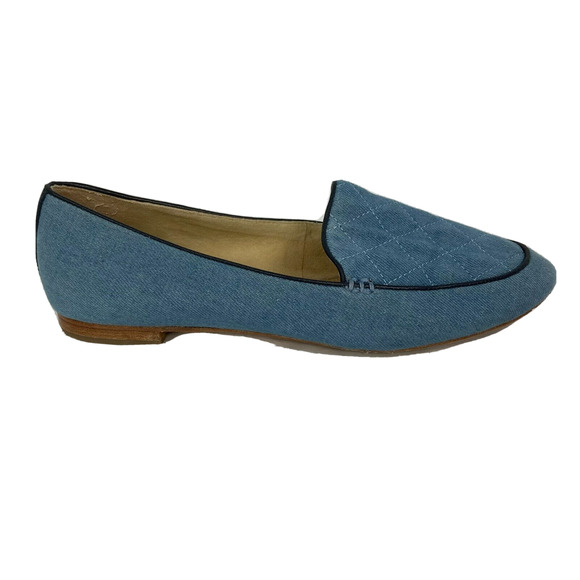Talbots | Shoes | Talbots Shoes Womens Sz 85 Denim Blue Loafers Leather ...